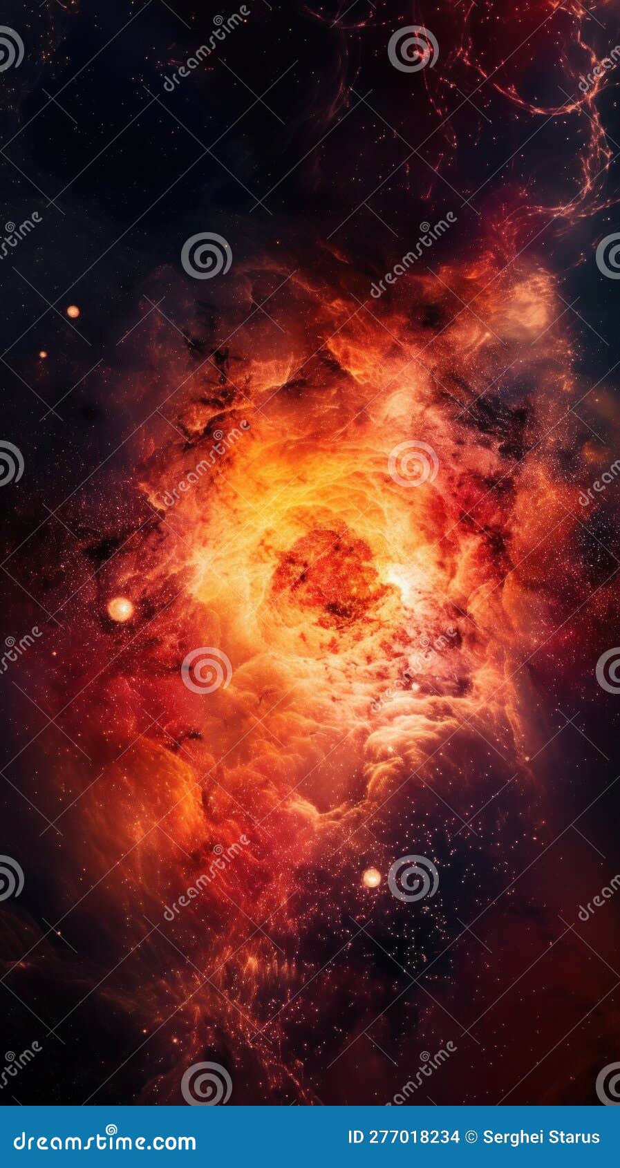 An Image of a Very Large Star in the Sky. AI Generative Image. Stock ...