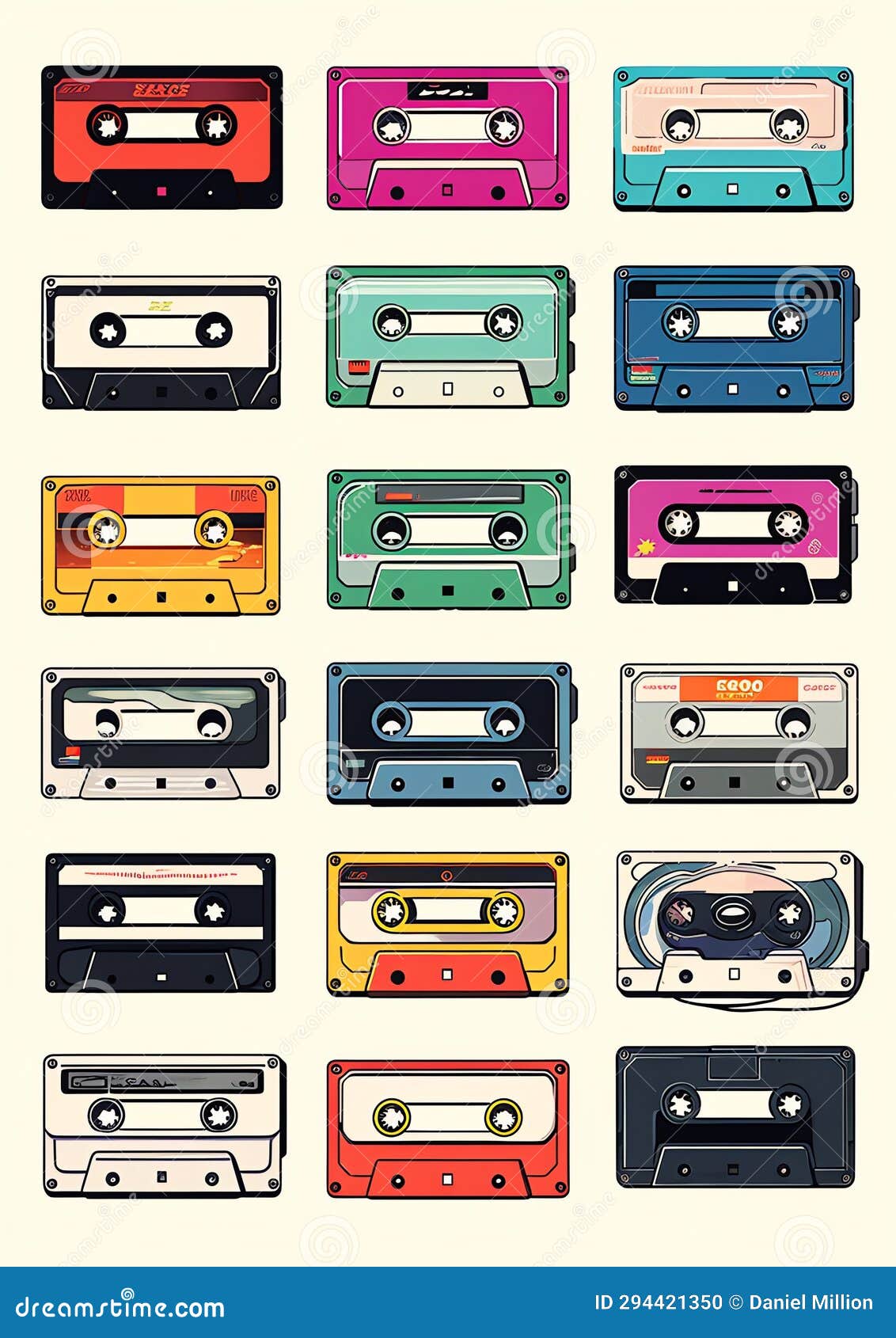 VHS Tape Border 90s Retro Nostalgic Frame Stock Illustration ...