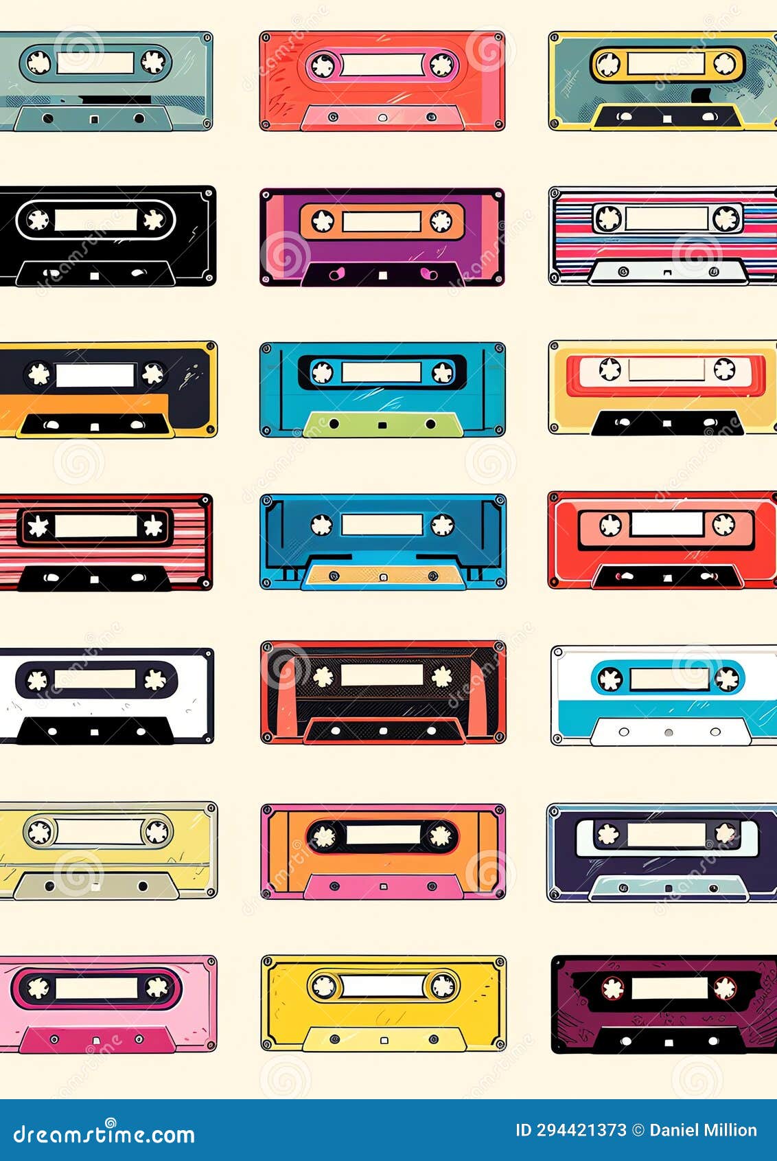 VHS Tape Border 90s Retro Nostalgic Frame Stock Illustration ...