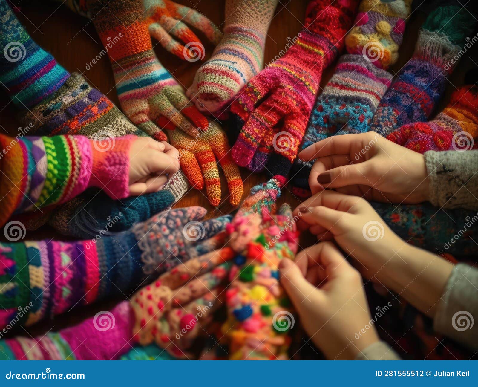 Colorful Socks Held by Diverse Hands Stock Illustration - Illustration ...