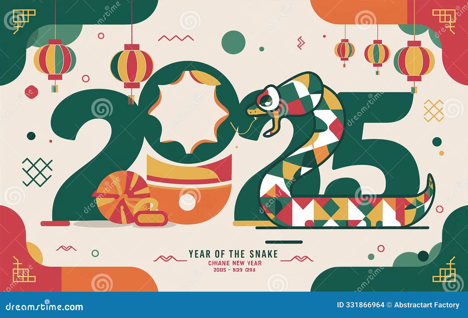The Image is a Vibrant and Festive Design Celebrating the Year of the ...