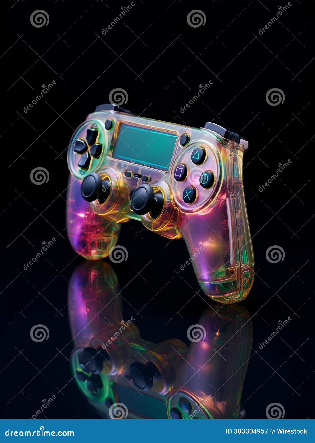 An Image of a Video Game Controller in Neon Colors for Your Gaming ...