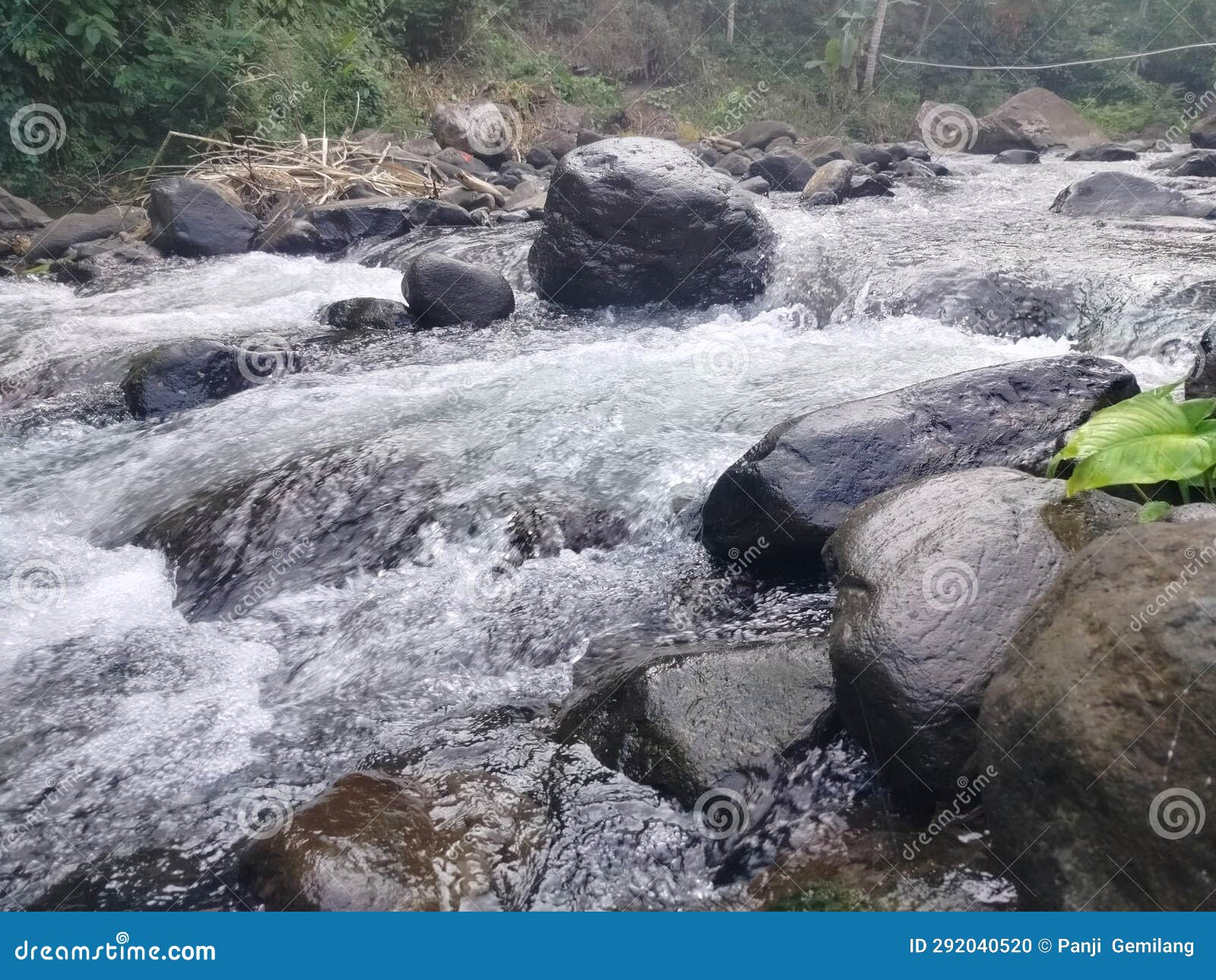 Image of a View of an Indonesian River Flow Stock Photo - Image of ...