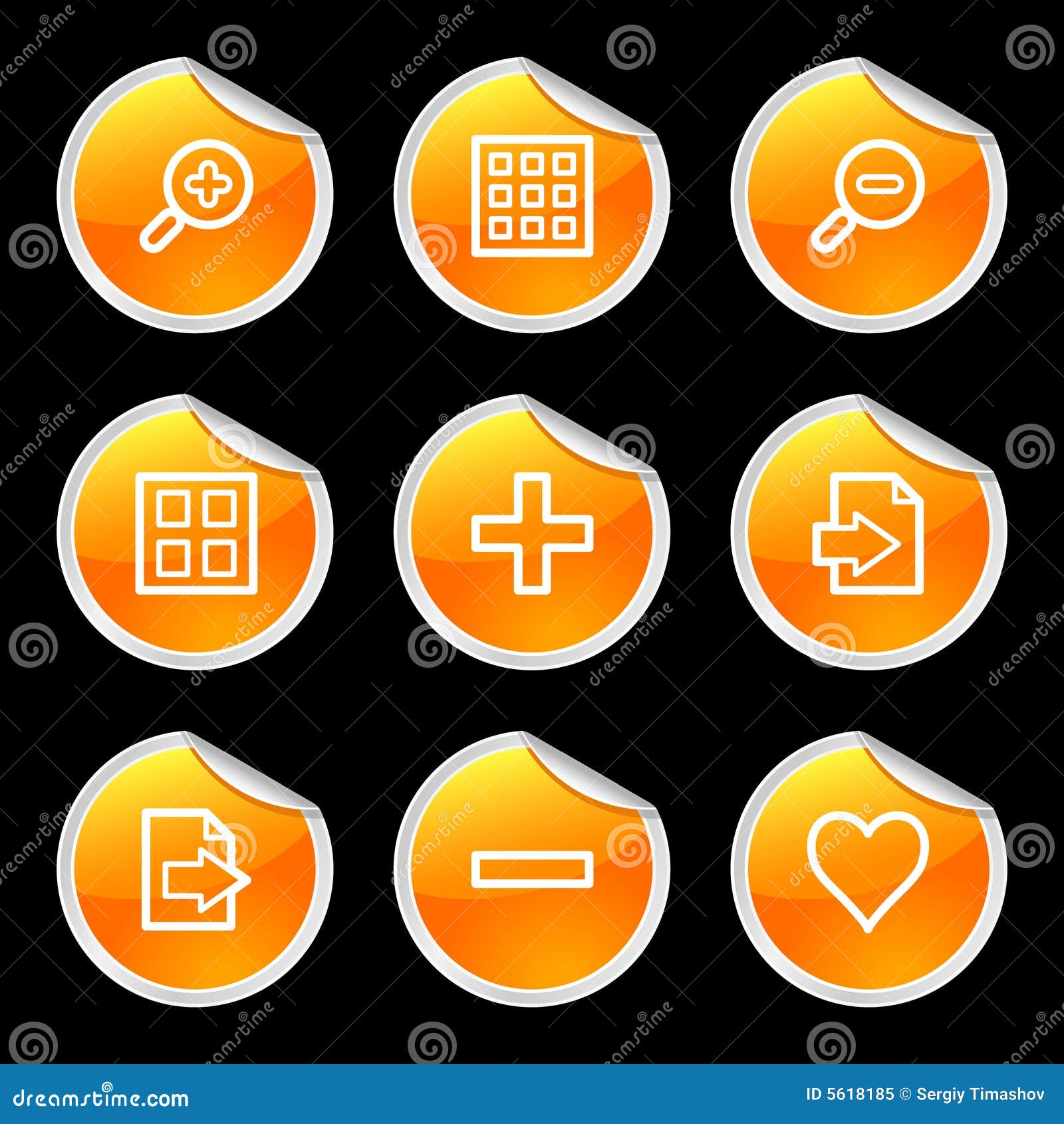 Image viewer icons stock vector. Illustration of circle - 5618185