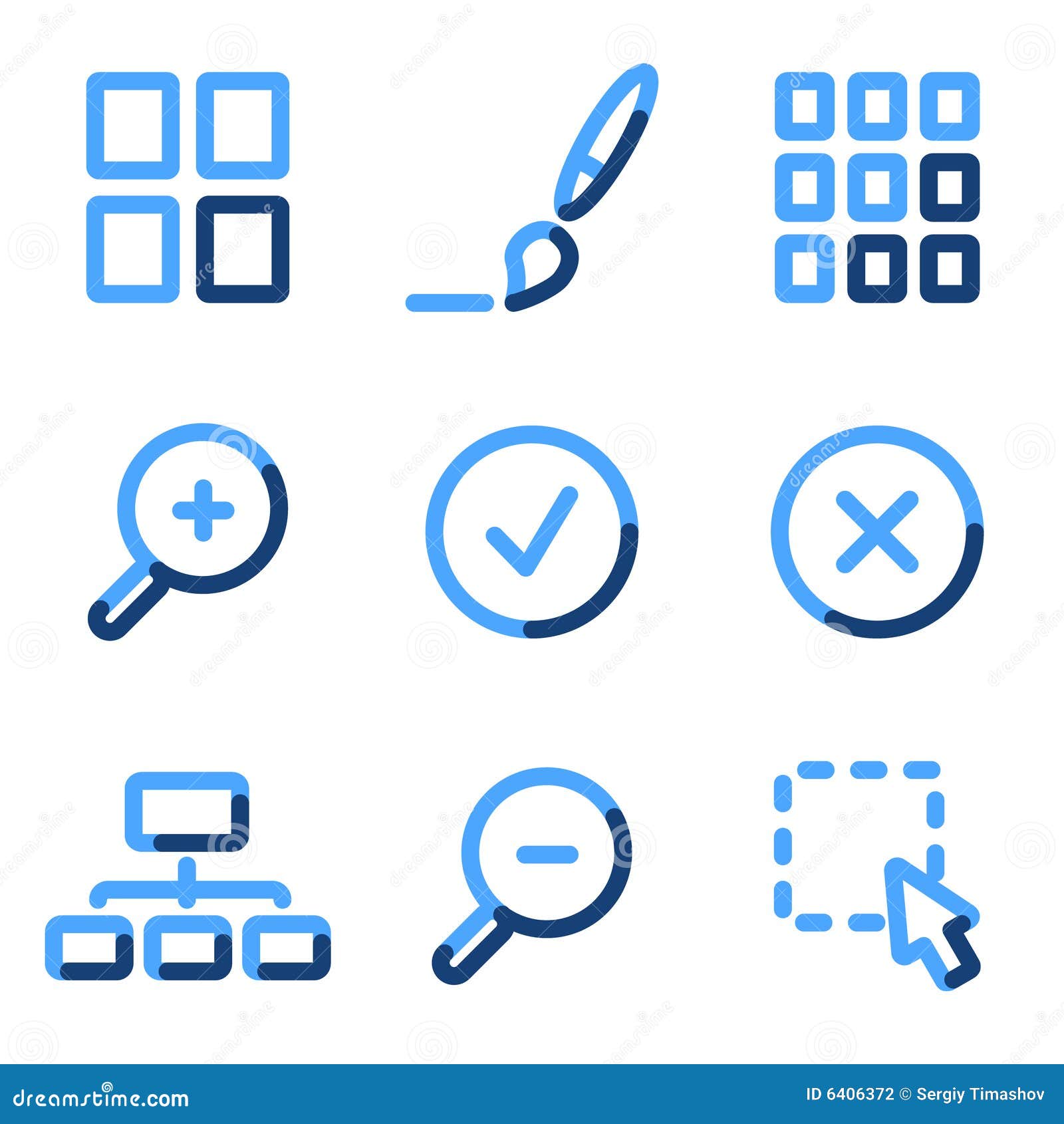 Image viewer icons stock vector. Illustration of icons - 6406372
