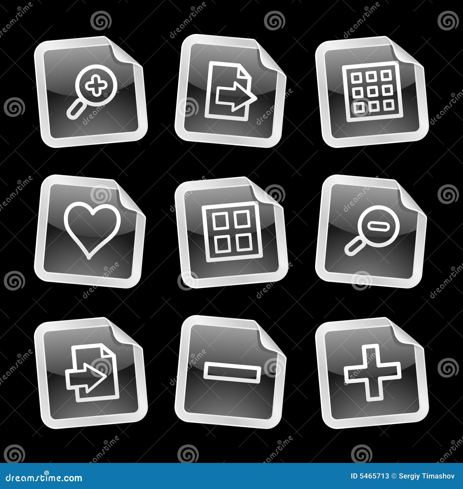 Image Viewer Icons, Sticker Stock Vector - Illustration of favorites ...