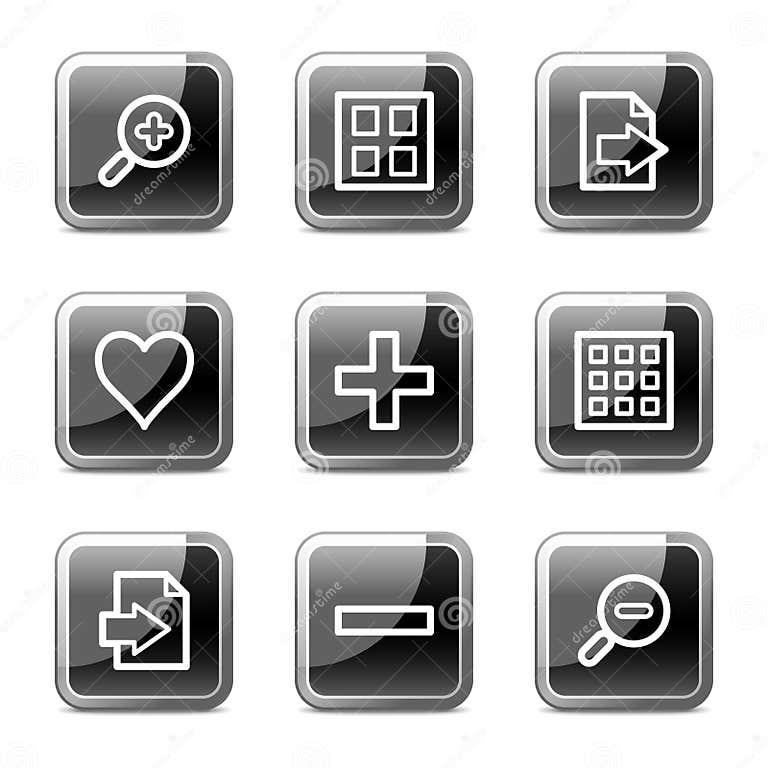 Image Viewer Web Icons, Glossy Buttons Series Stock Vector ...
