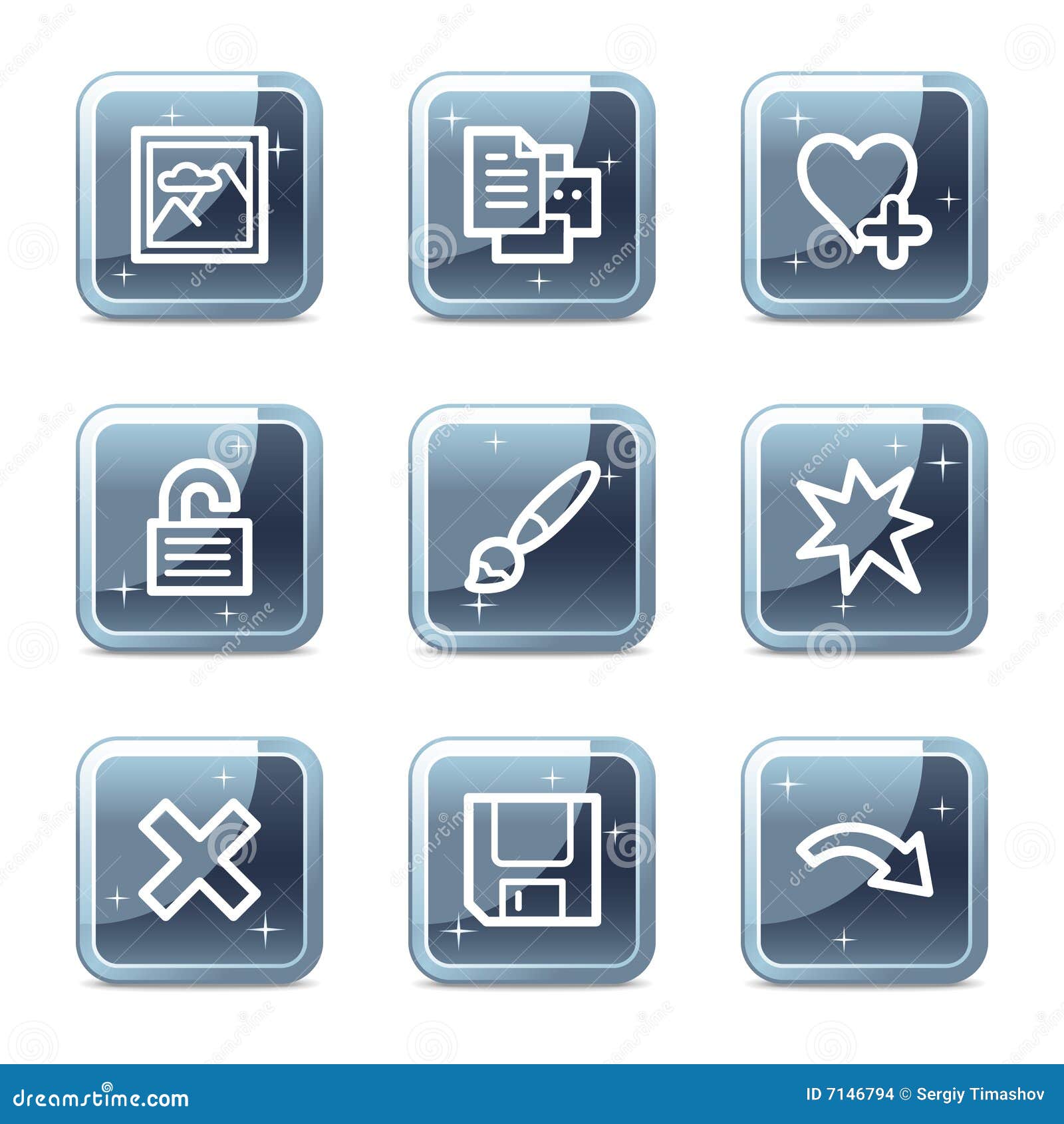 Image Viewer Web Icons Set 2 Stock Vector - Illustration of print ...