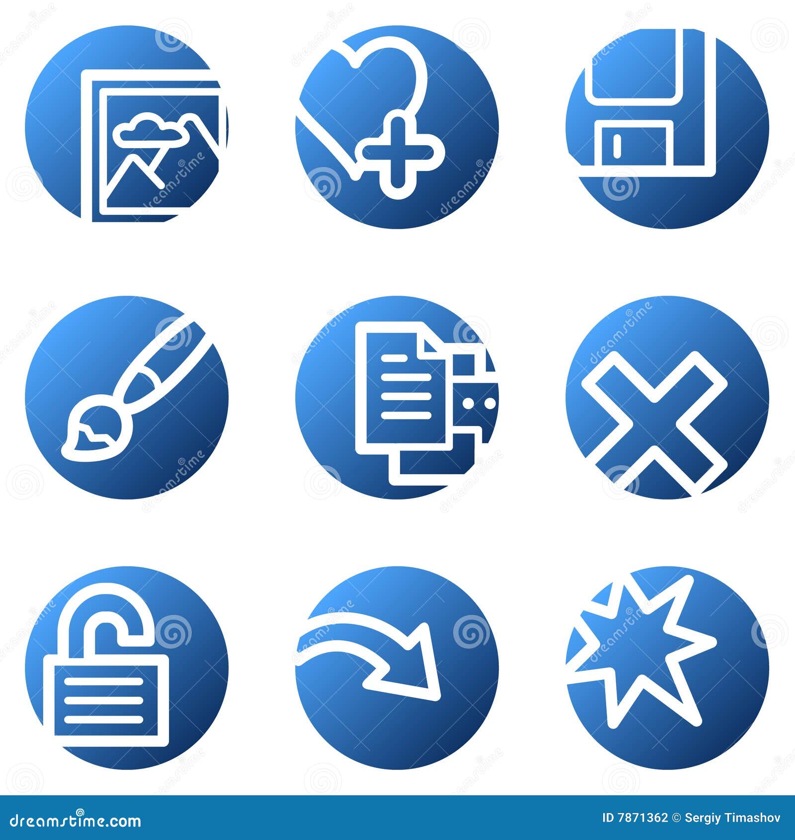 Image Viewer Web Icons Set 2 Stock Vector - Illustration of privacy ...