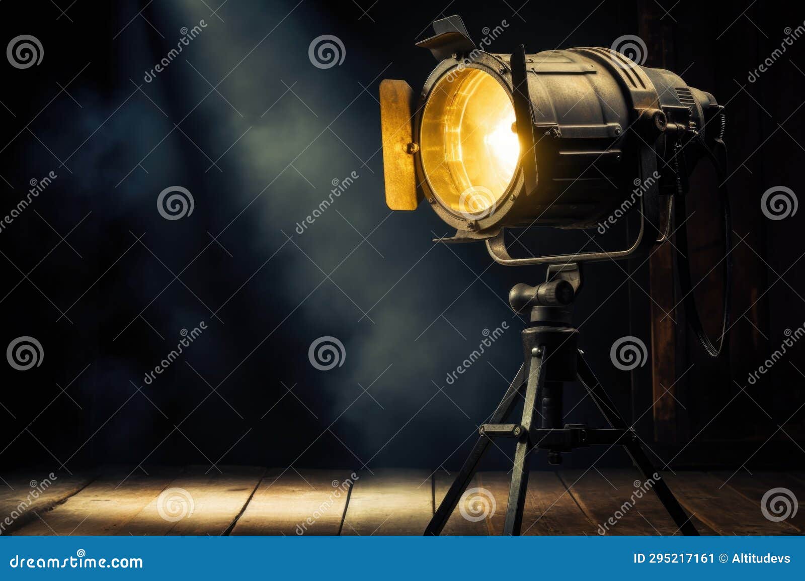 Image of a Vintage Stage Spotlight Stock Image - Image of retro, stage ...