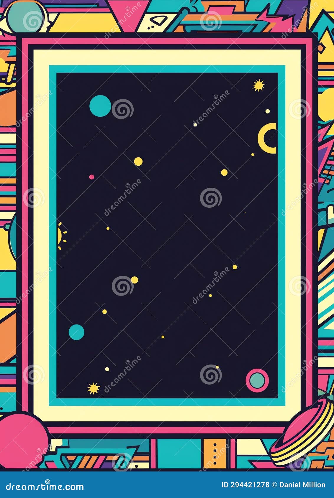 Vintage Workout Video Frame 80s Retro Nostalgic Stock Illustration ...