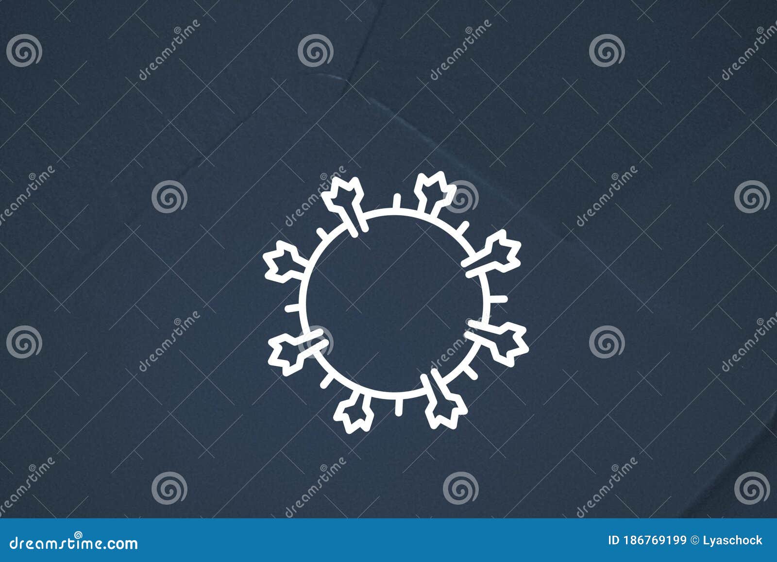 An Image of Virus. Drawing a Coronavirus Illustration Stock ...