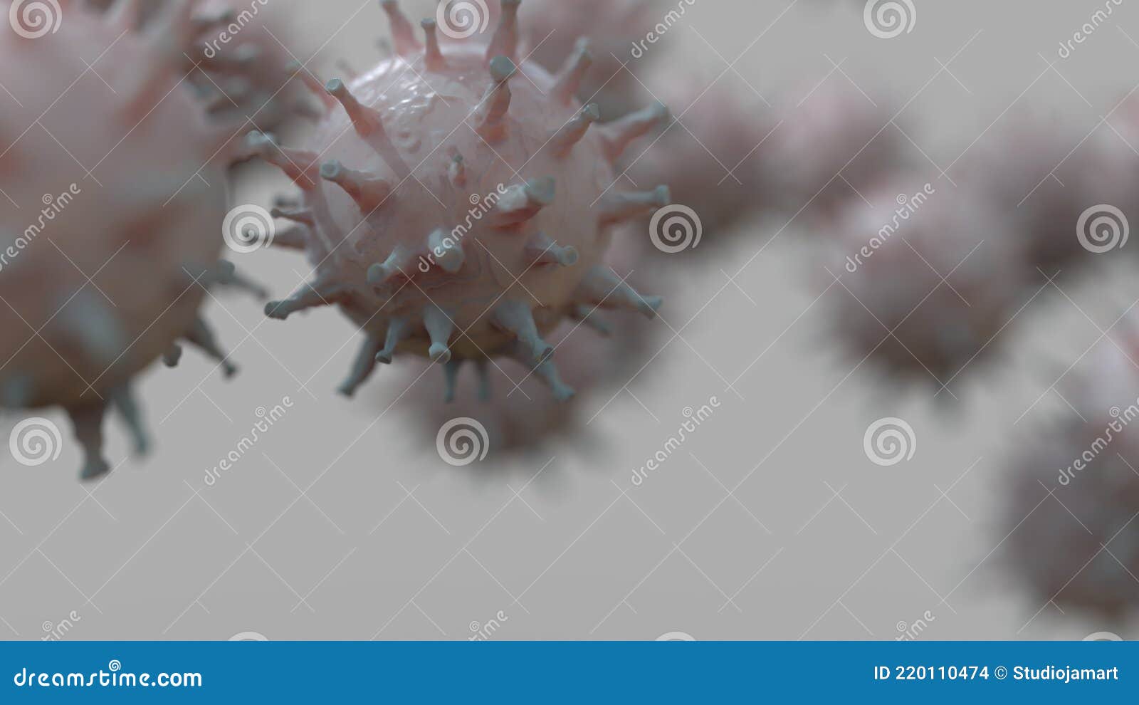 The Image of Viruses on a Local Background Stock Illustration ...