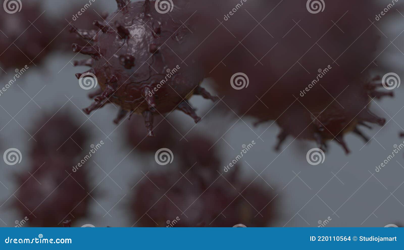 The Image of Viruses on a Local Background Stock Illustration ...