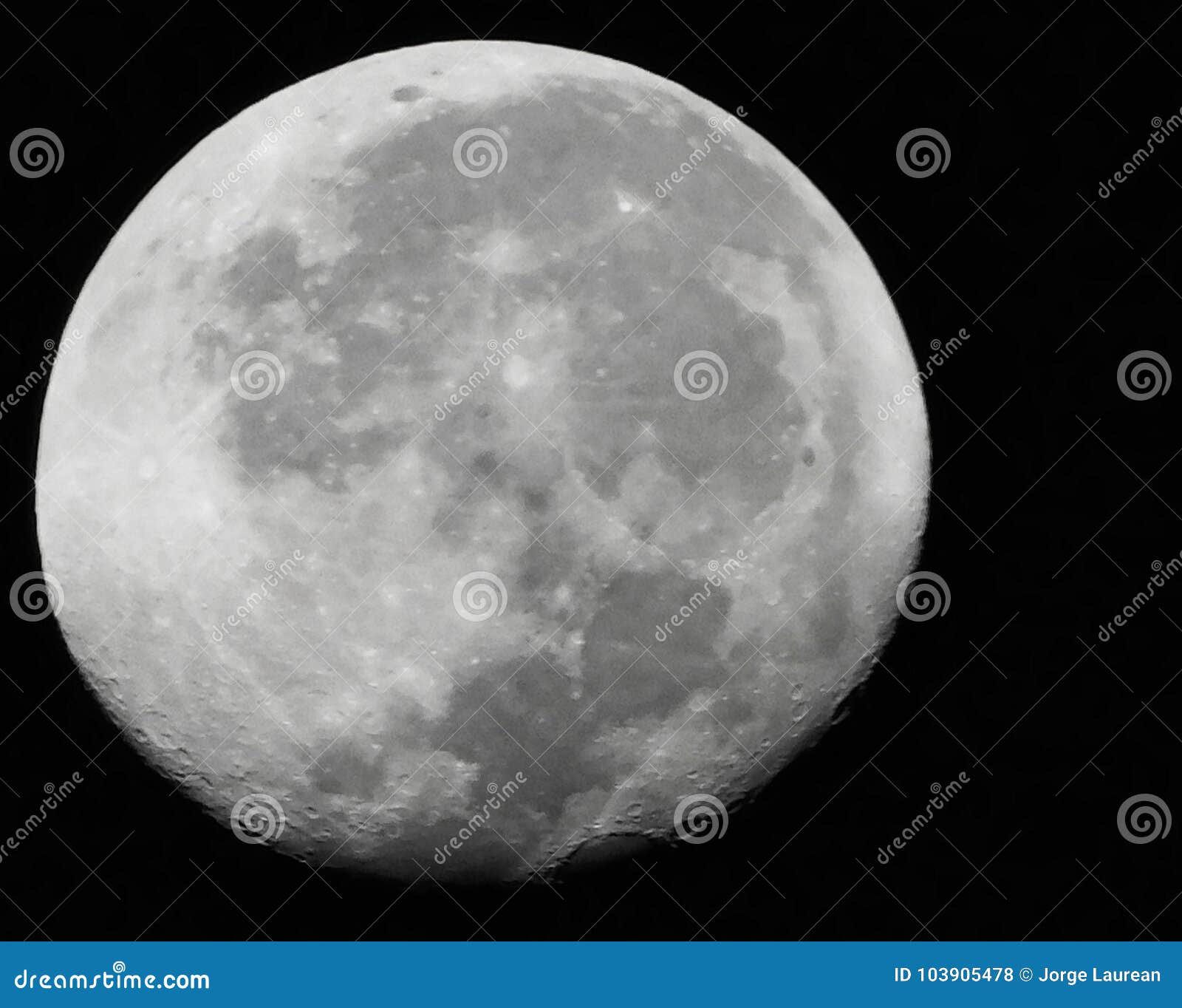 Visible moon´s side stock photo. Image of astronomy - 103905478