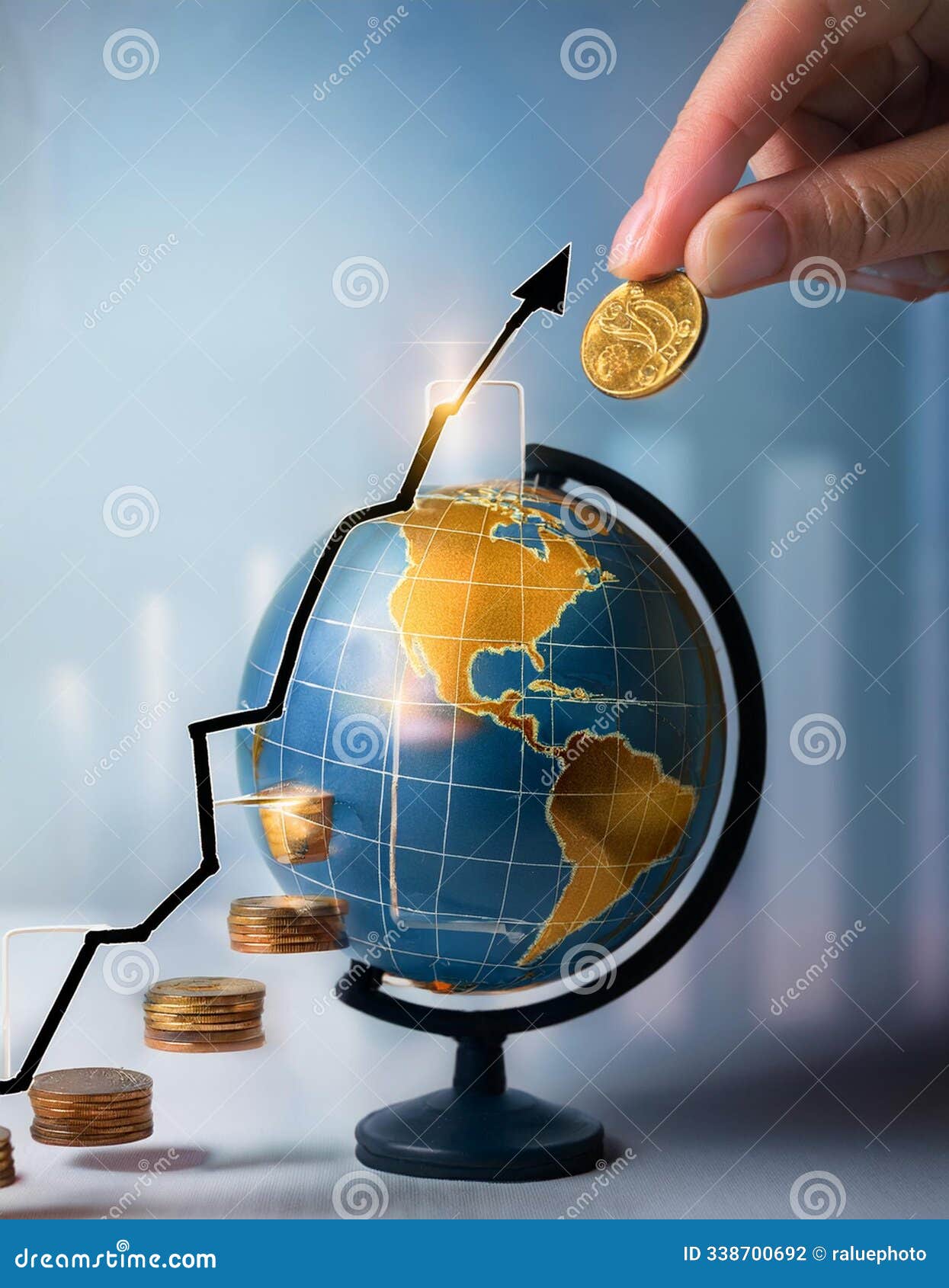 This Image Visually Depicts the Global Concern of Inflation with a ...