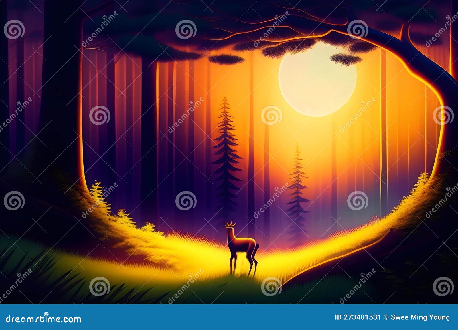 Image of the a Vivid Illustration of a Mysterious Shadow Creature ...