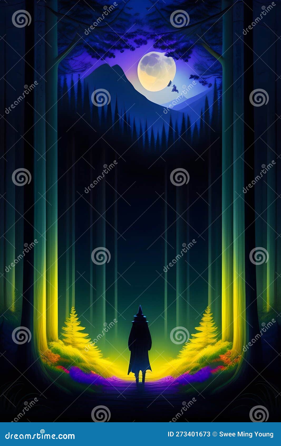 Image of the a Vivid Illustration of a Mysterious Shadow Creature ...