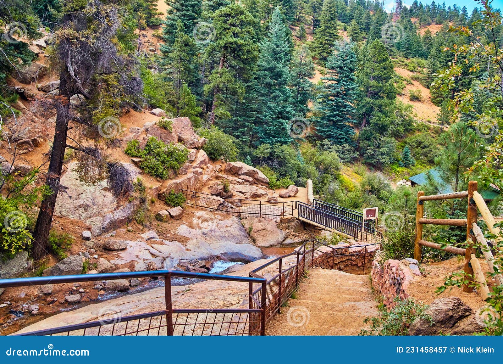 Walking Path through the Mountains Landscape Stock Image - Image of ...