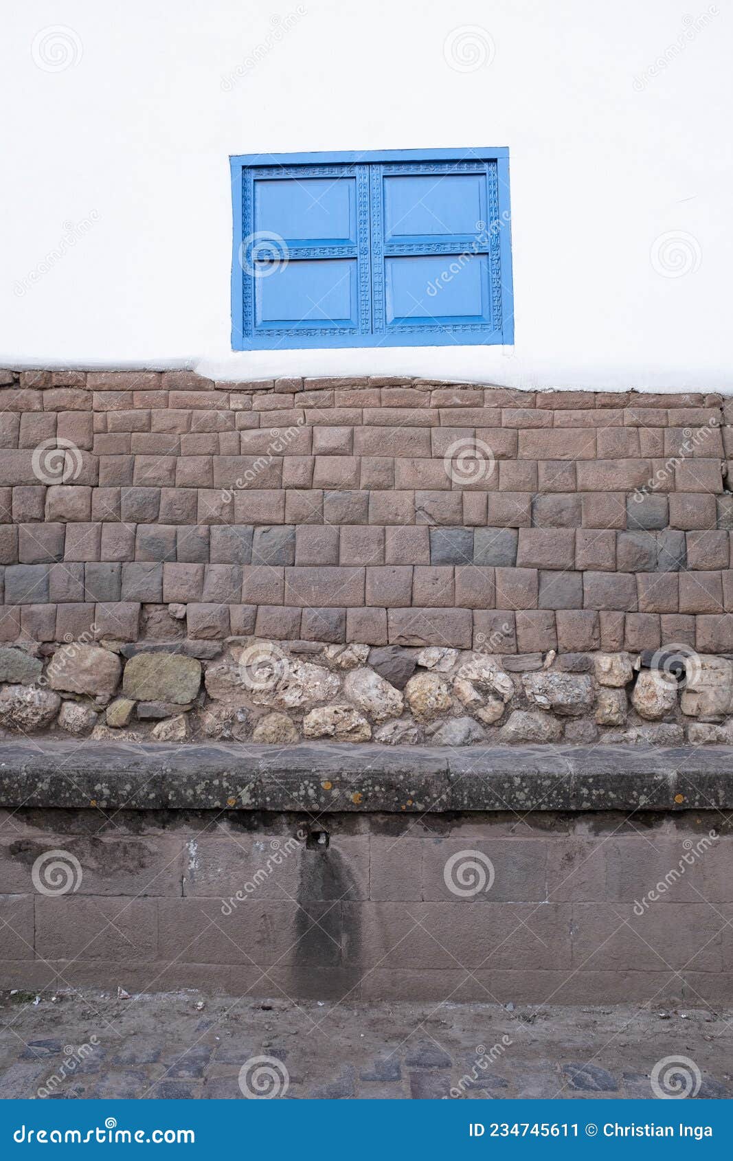 Image of a Wall in Cusco Peru. Stock Image - Image of historic, ruins ...