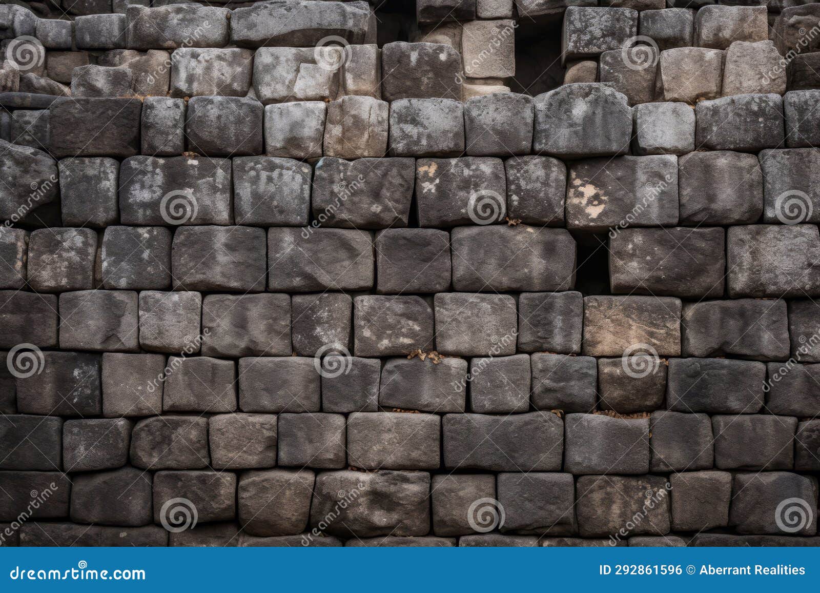 An Image of a Wall Made of Stone Blocks Stock Illustration ...