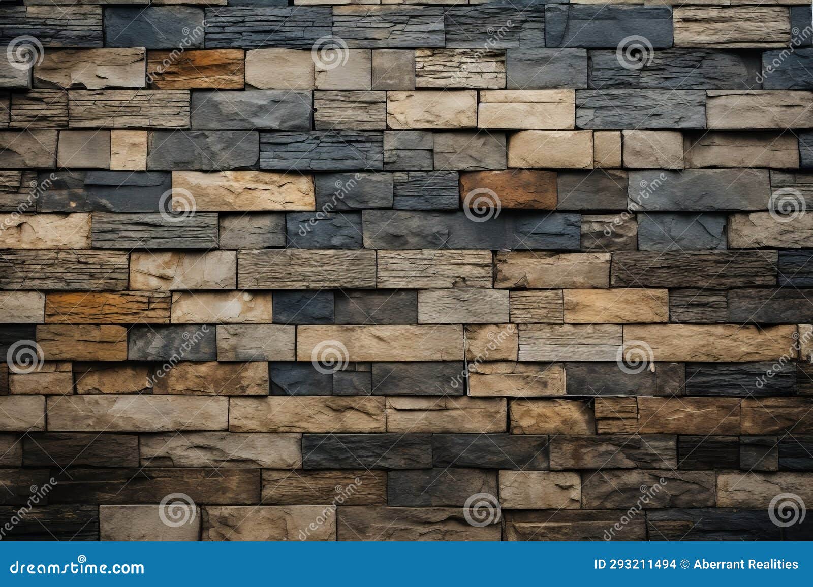 An Image of a Wall Made of Stone Blocks Stock Illustration ...