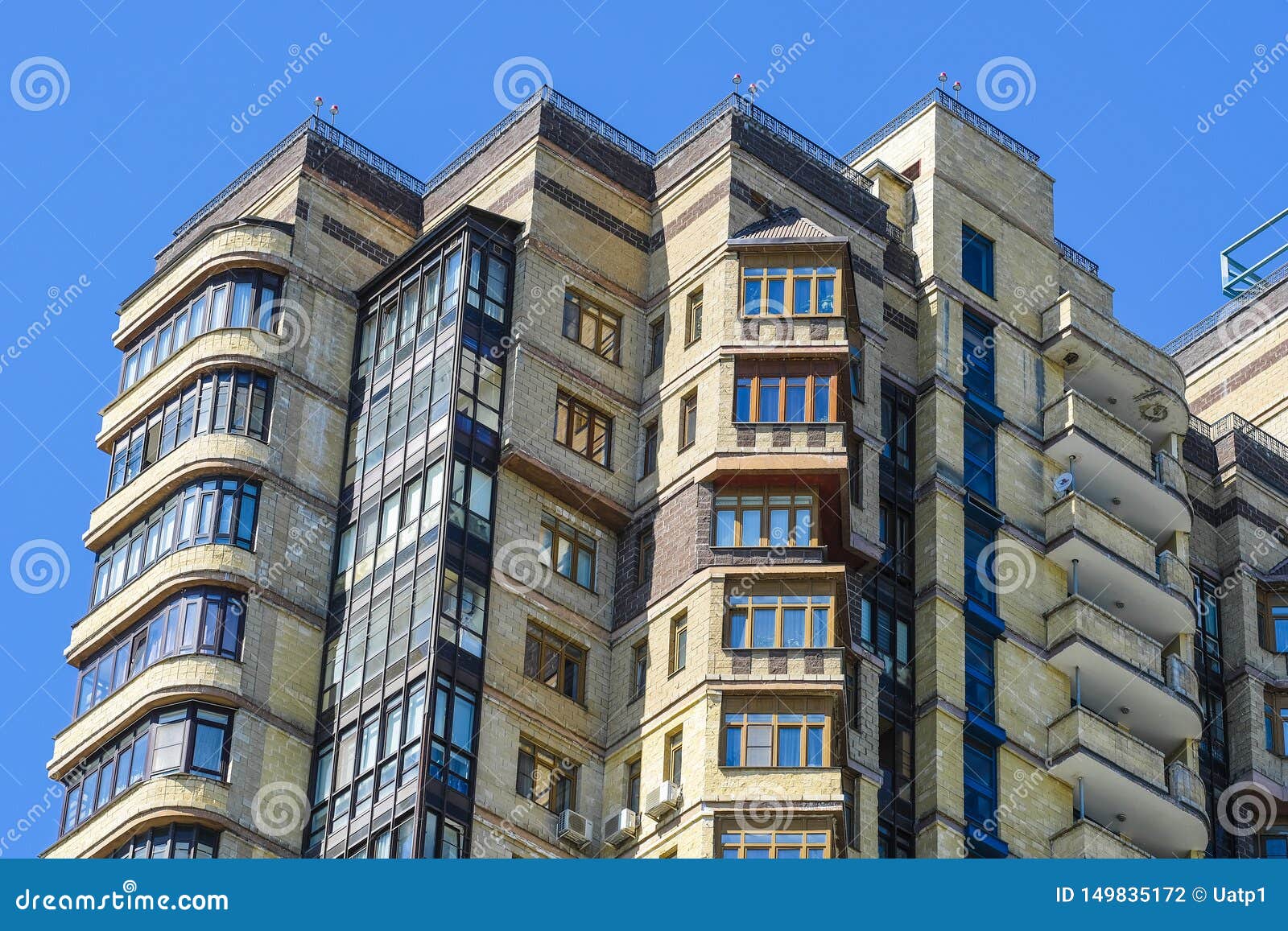 Wall of Multistory House stock photo. Image of street - 149835172