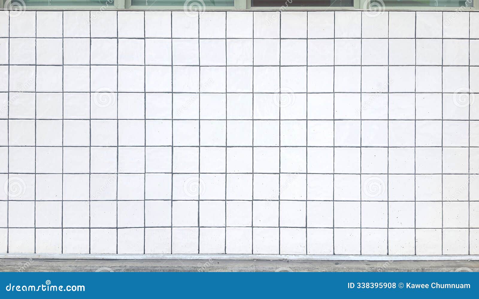 Image of Wall Texture with White Square Tiles. White Rustic Ceramic ...
