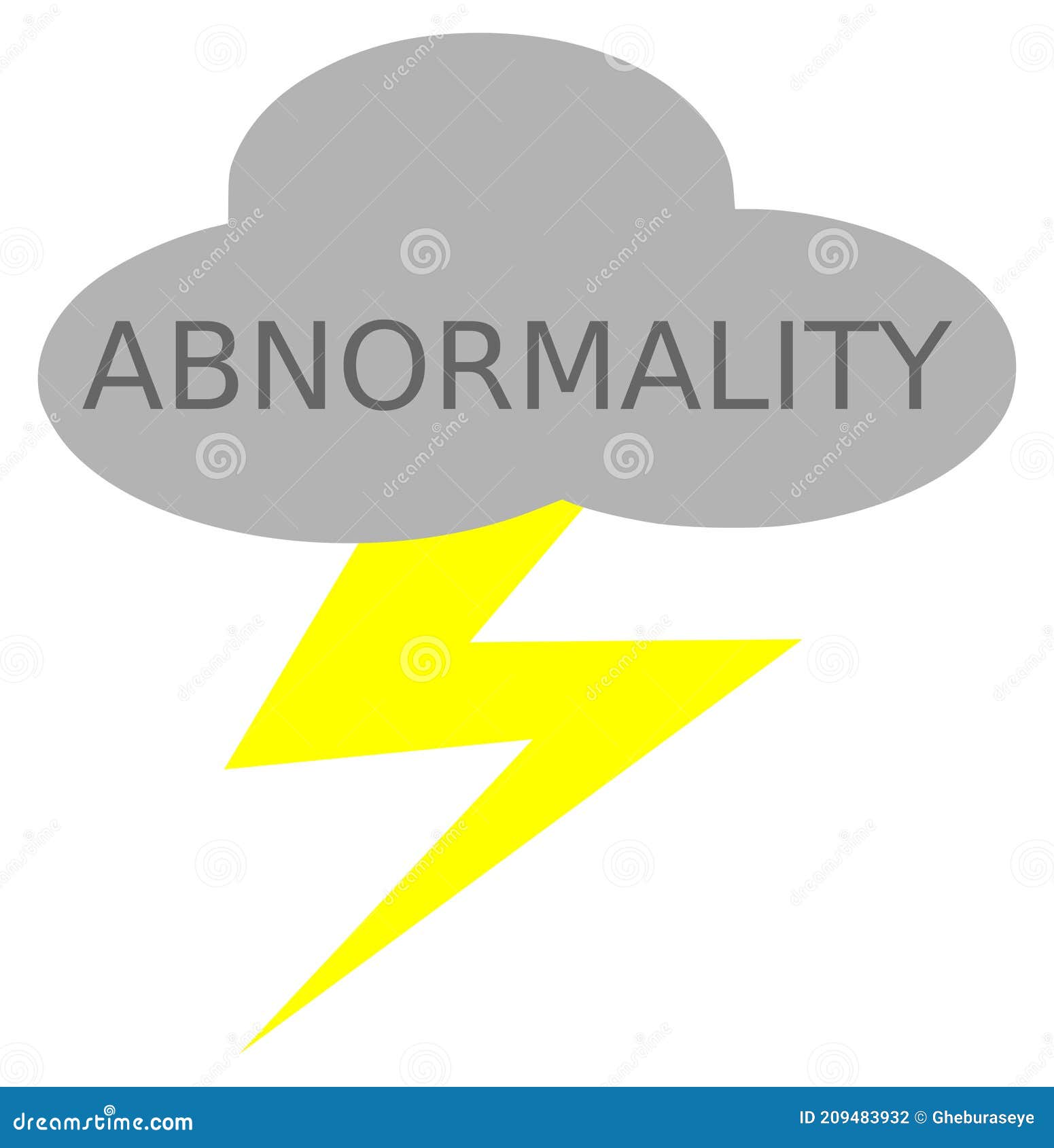 Concept of Abnormality, Symbol, Colors, Abstract, Isolated. Stock ...