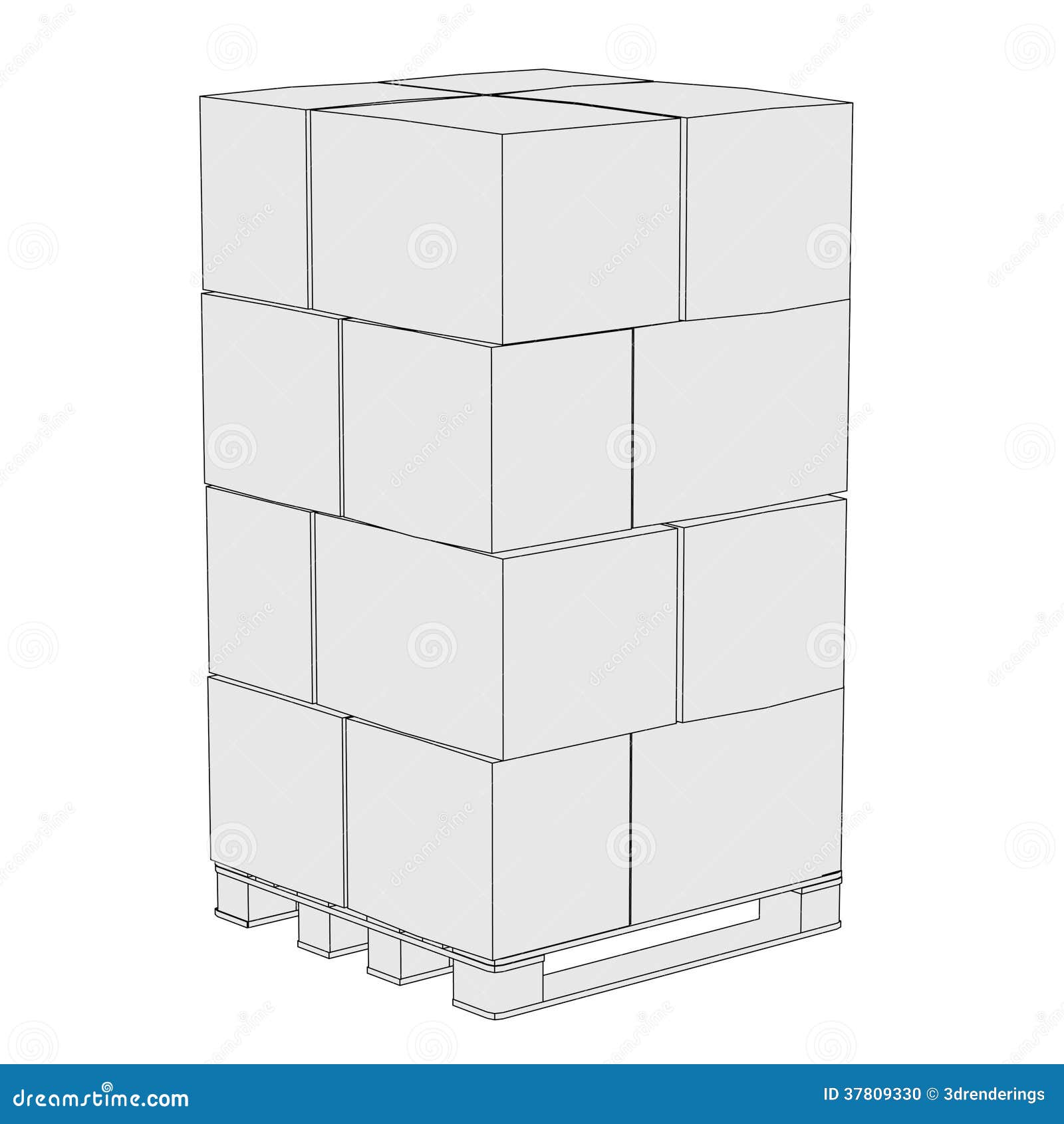 Image of Warehouse Material Stock Illustration - Illustration of ...