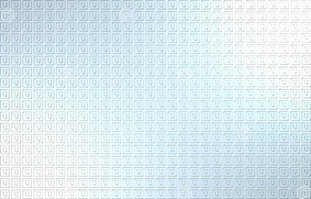 Texture with Letter U in Beveled Square, Background, Imaginative ...