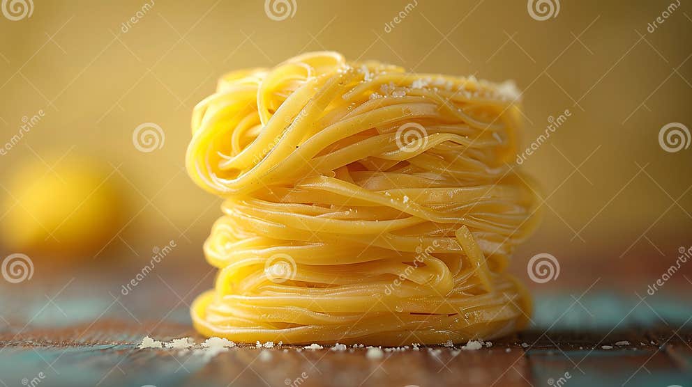 Closeup of Spaghetti Stack, Essential Ingredient in Italian Cuisine ...