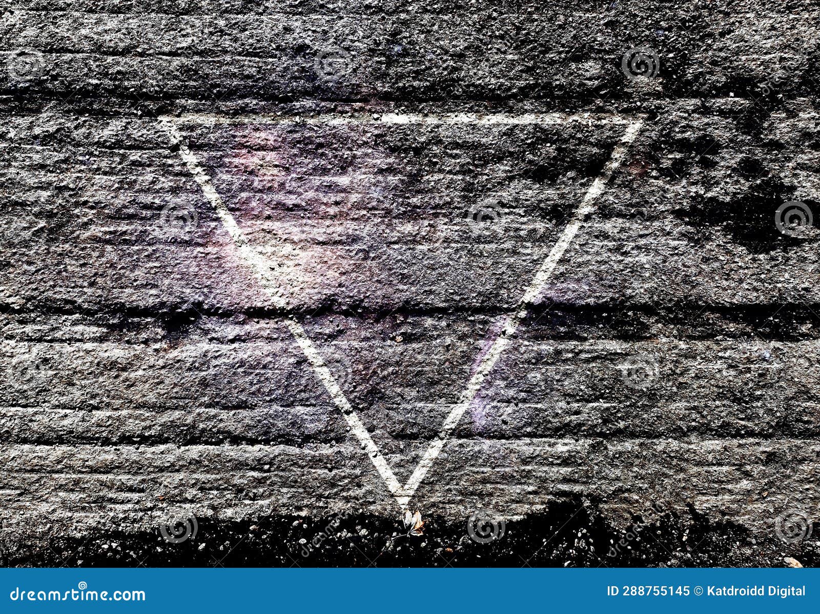 Background Asphalt Grunge Texture with Glowing Triangle Stock Image ...