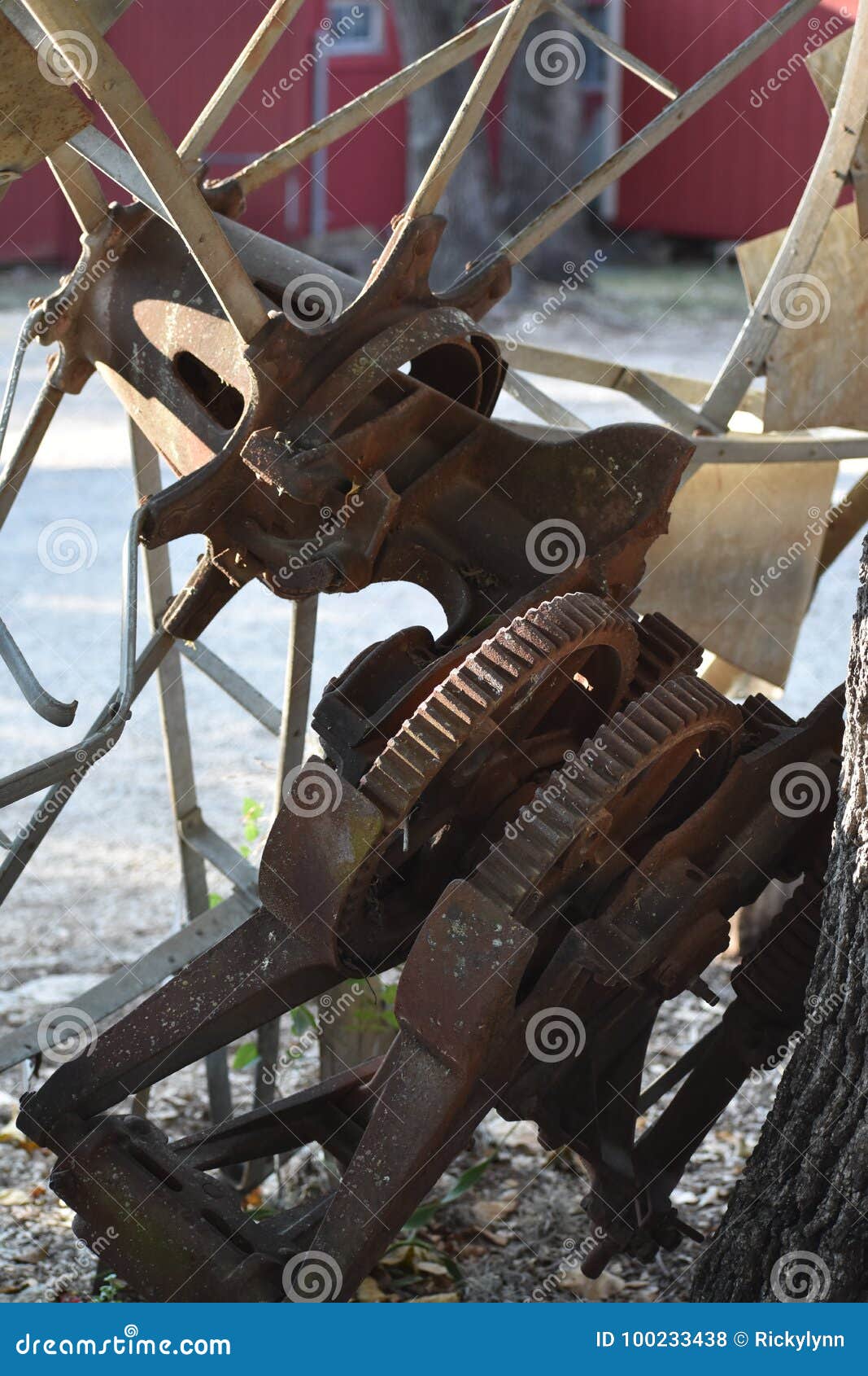 Windmill parts stock photo. Image of parts, waterpump - 100233438