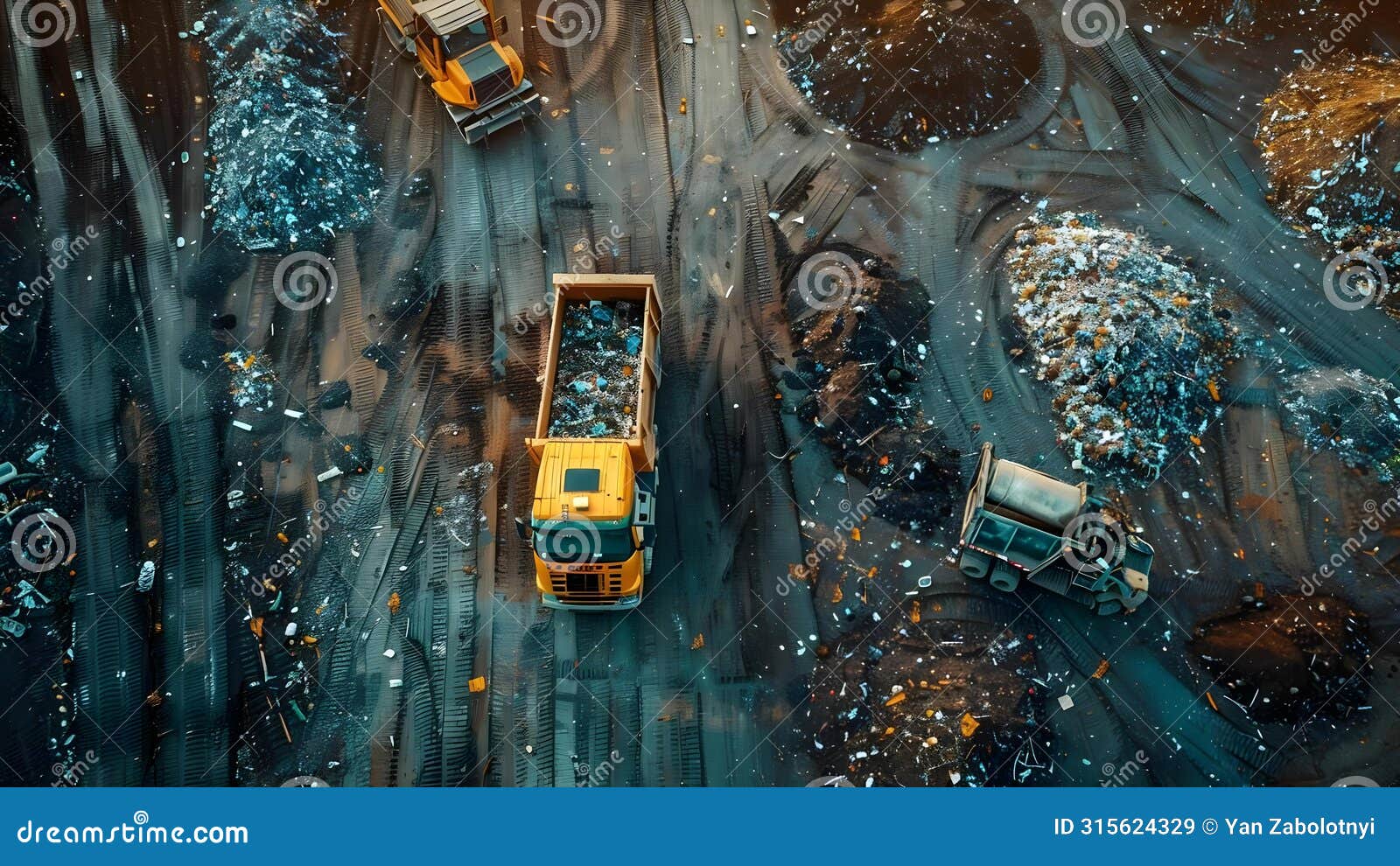 Image of a Waste Management Area in a Biomass Processing Center with ...