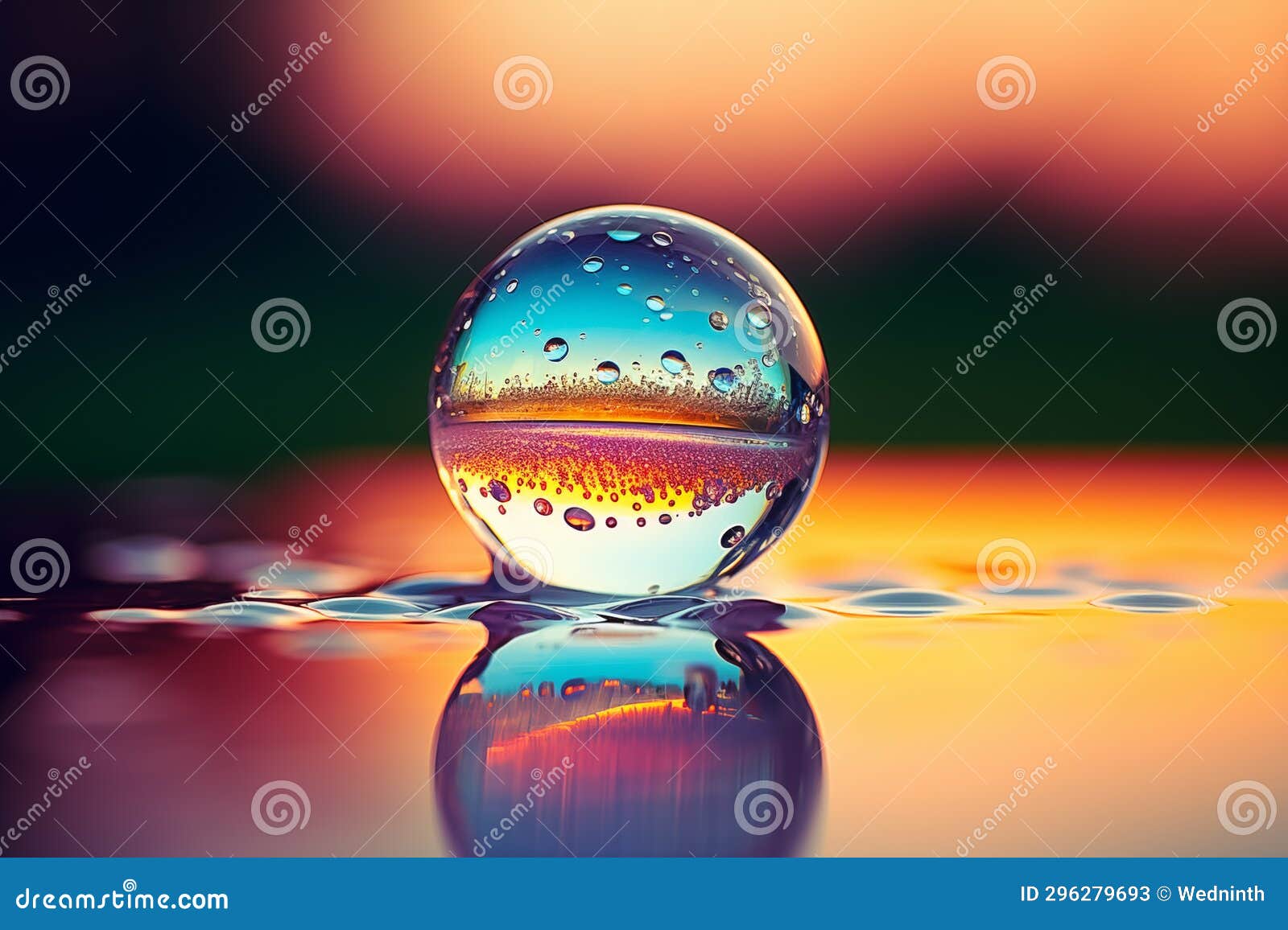 Image water drop bubble stock image. Image of pure, clean - 296279693