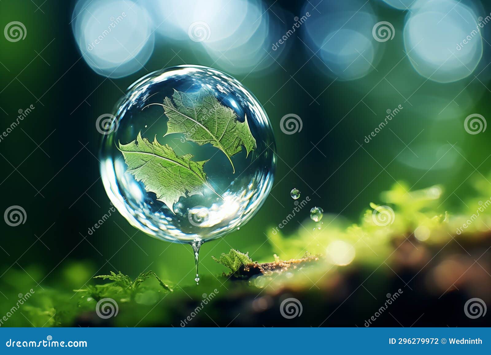 Image water drop bubble stock photo. Image of natural - 296279972