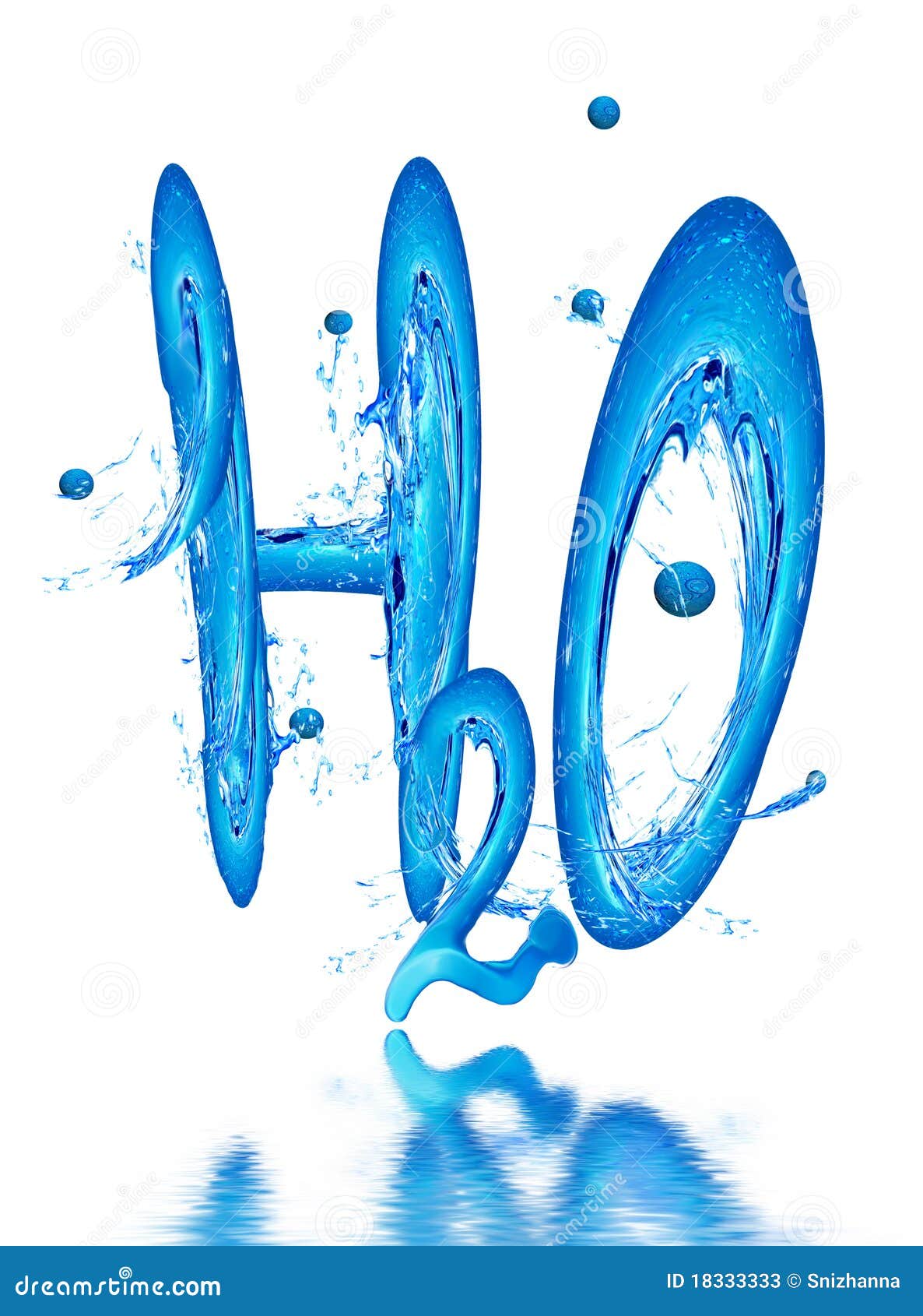 Water Formula Cartoon Vector | CartoonDealer.com #21548081