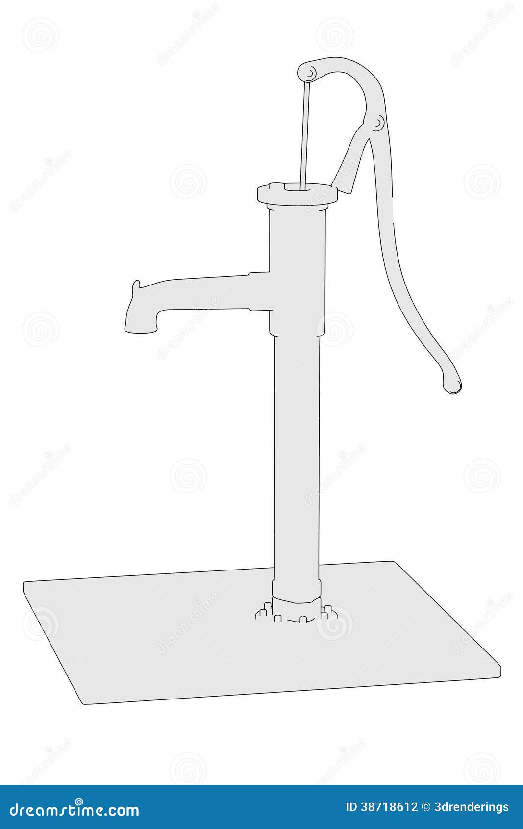 Image of water pump stock illustration. Illustration of water - 38718612