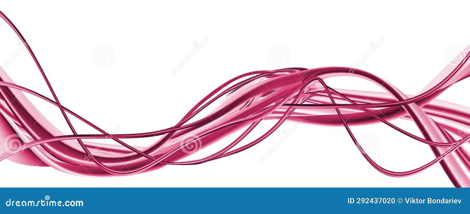 Image of Wavy Pink Lines on a White Background Stock Photo - Image of ...