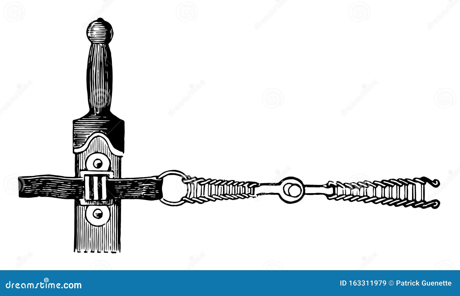 Gallic Sword-hilt and Girdle Vintage Illustration Stock Vector ...