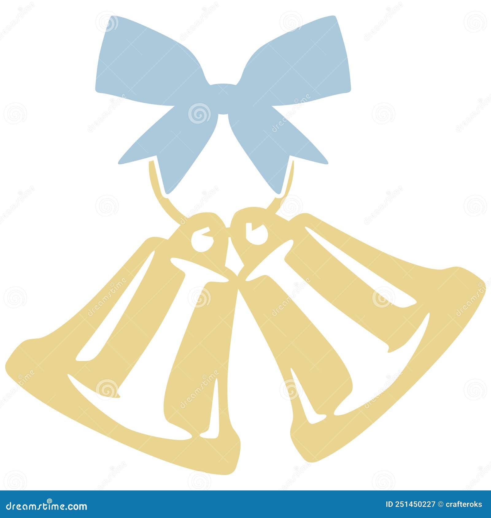 Wedding Bells With Hearts And A Pink Bow In A Gold Frame With A Floral ...