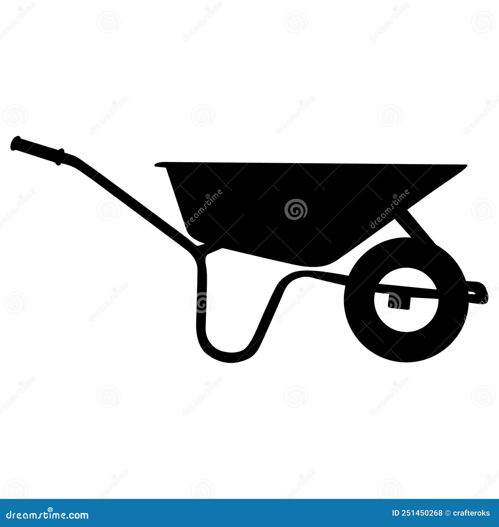 Wheelbarrow EPS Vector File Format Stock Vector - Illustration of ...