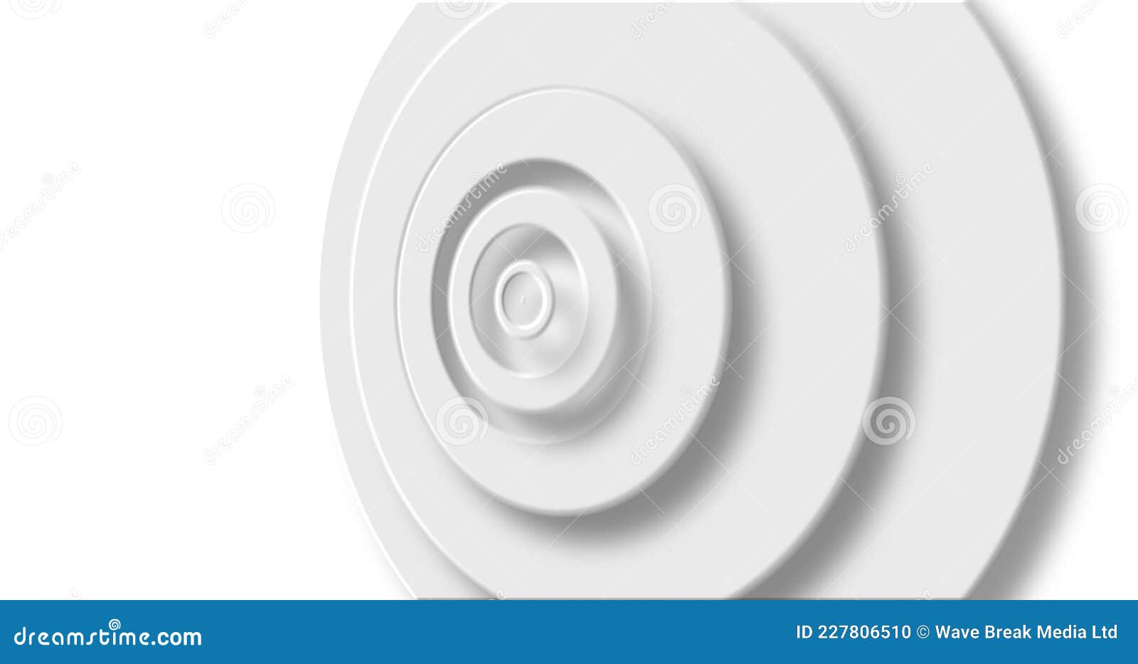 Image of White Circle Layers Pulsating on White Background Stock ...