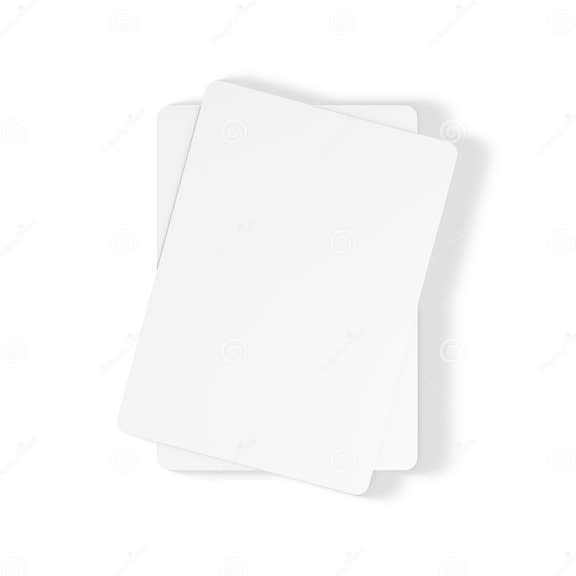 An Image of a White Playing Cards Isolated on a White Background Stock Photo - Image of playing ...