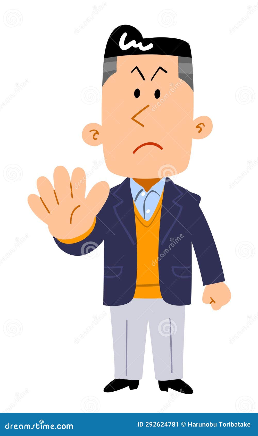 The Whole Body of a Man Wearing a Jacket, Restraining Stock ...