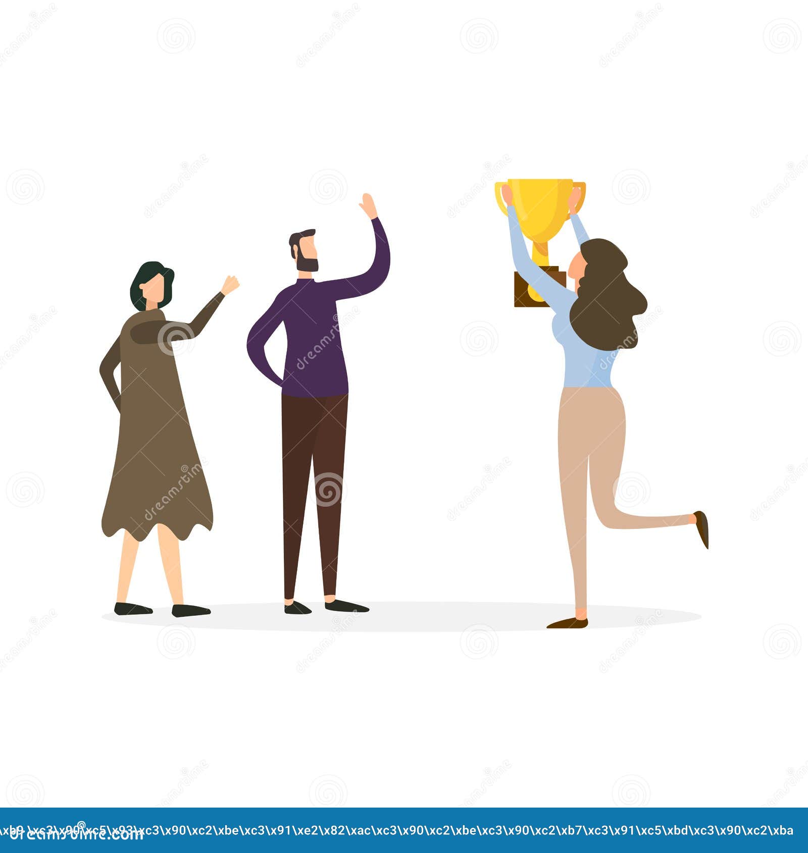 Image of Winner Man, Number One, Vector Illustration Stock Vector ...