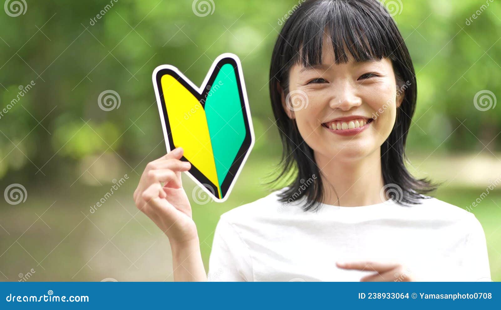 Female with a Beginner Mark Stock Footage - Video of outside, sunny ...