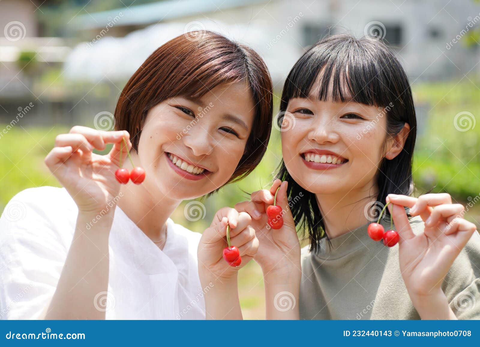 Image of a Woman with Cherries Stock Image - Image of ingredients ...