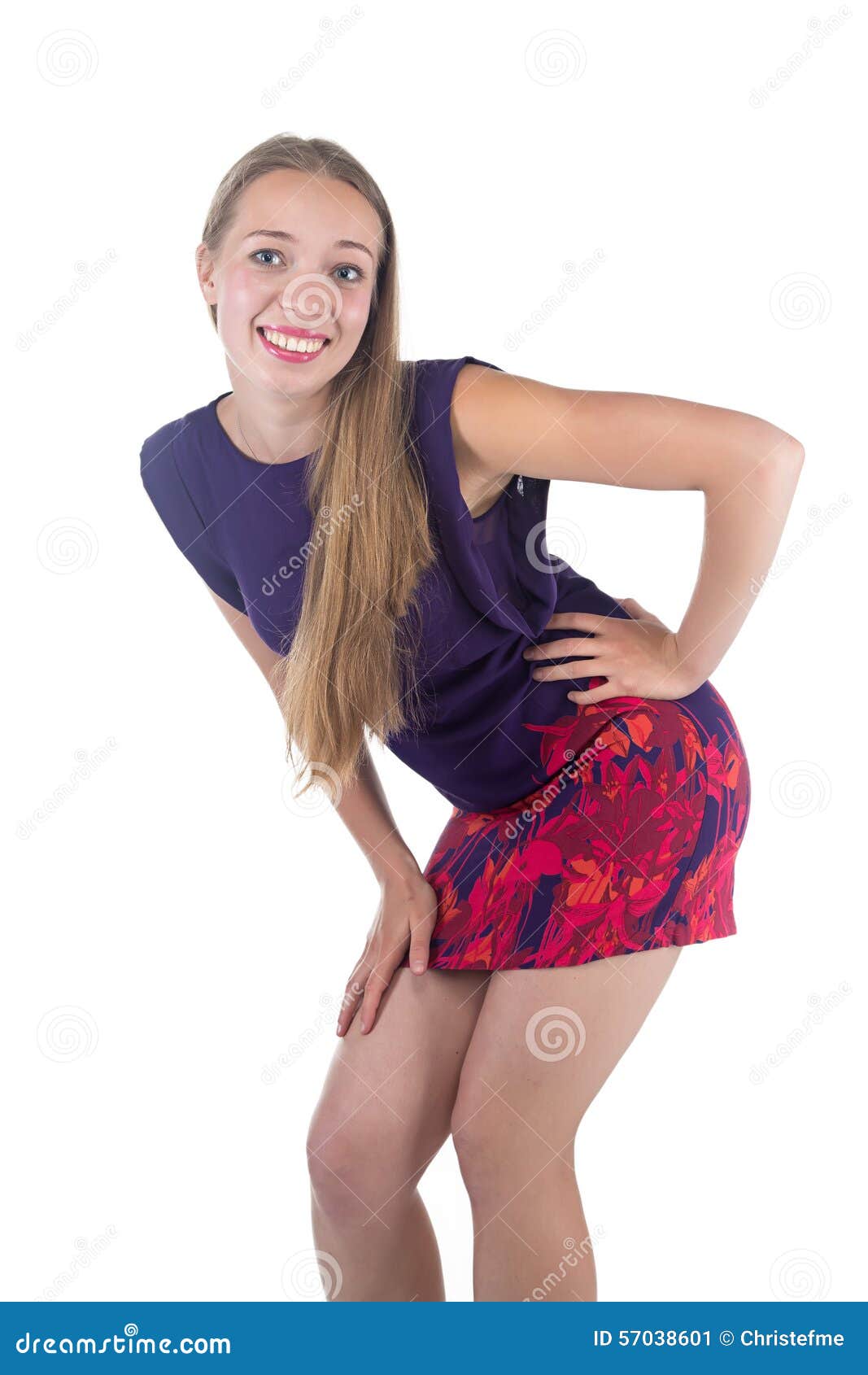 Man Leaned Forward. Posture Of A Person When Bending Over Royalty-Free ...